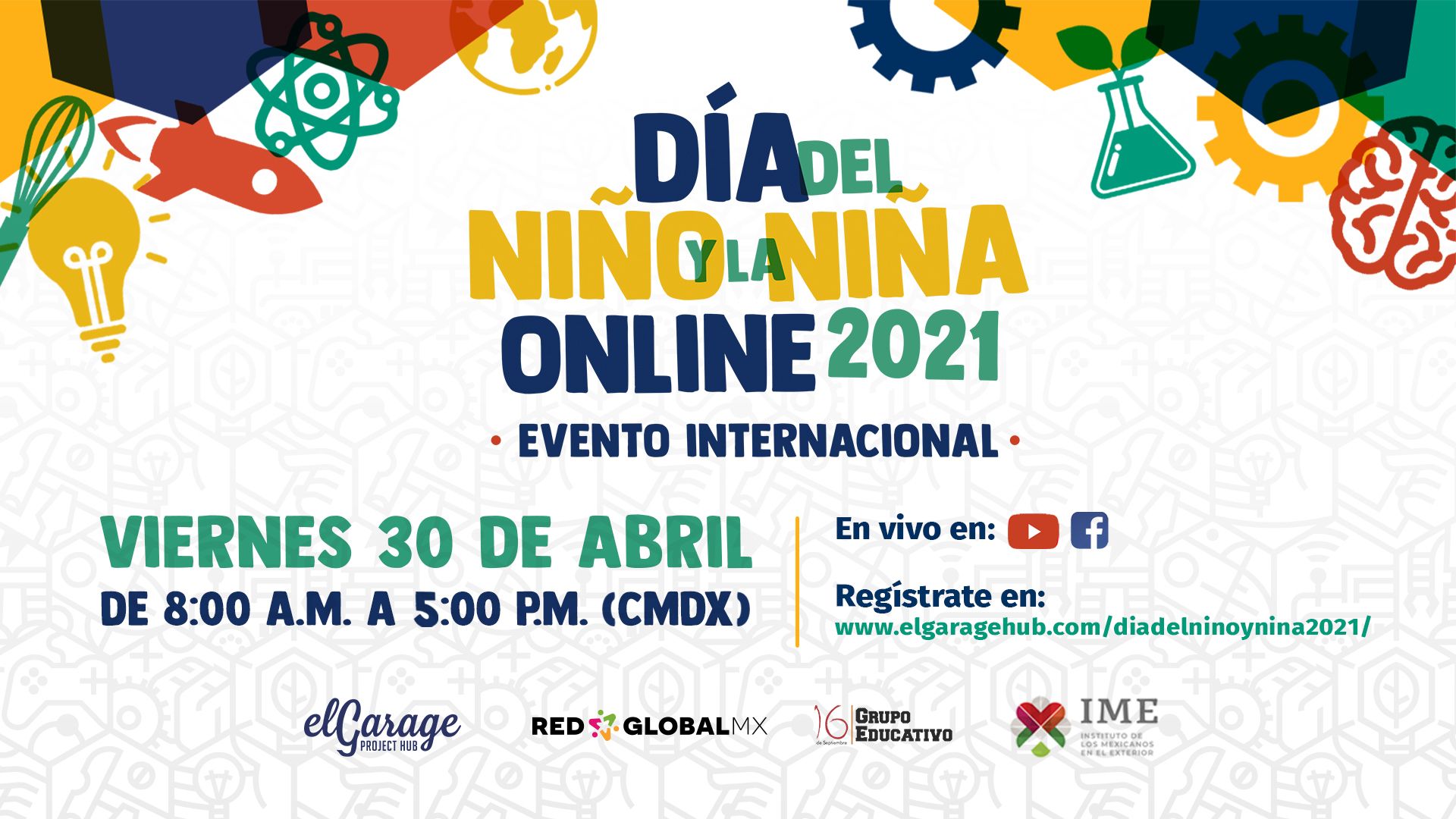 Invita "El Garage" a evento virtual del día del niño y la niña.